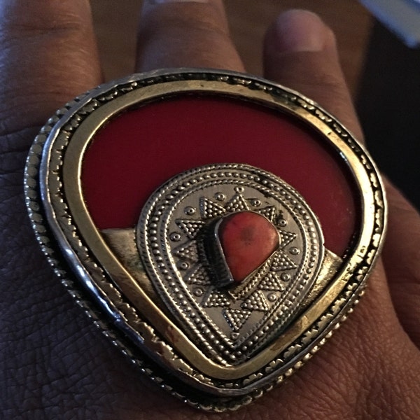 5 Big Waziri Vintage Style Spike Buttons DIY Findings Belly Dancing ...