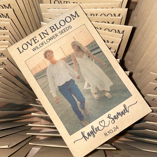 Funeral Favors Memorial Seed Packets Personalized Celebration of Life ...