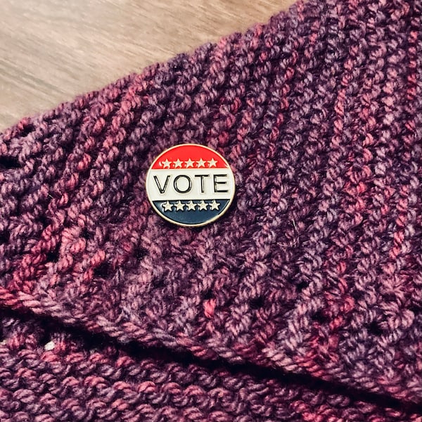 Vote Soft Enamel Pin - Red, White, and Blue - Etsy