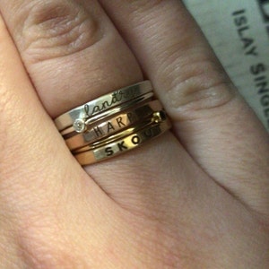 Class Ring Set Stackable Class Rings Affordable Class Rings | Etsy