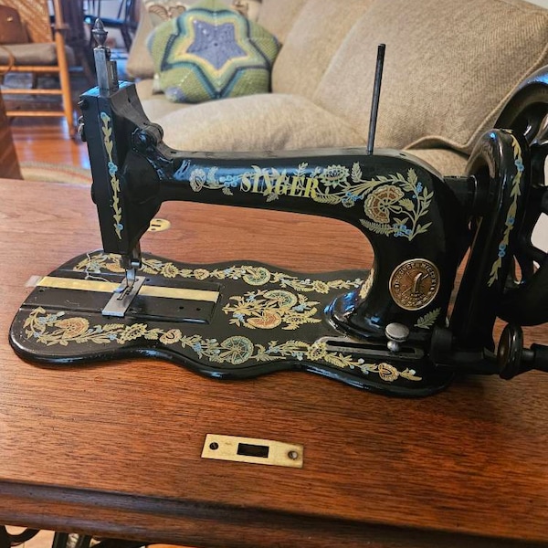 Custom Singer 95K Series Floral and Filigree Decals Industrial Sewing ...