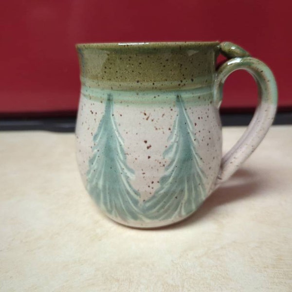 Winter Tree Ceramic Coffee Mug - Etsy