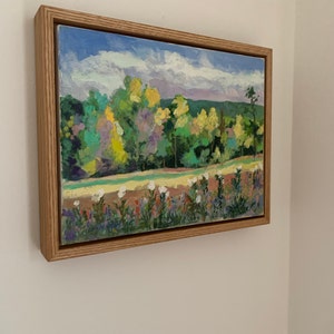 Natural Wood Floating Frame Available in Maple Walnut - Etsy