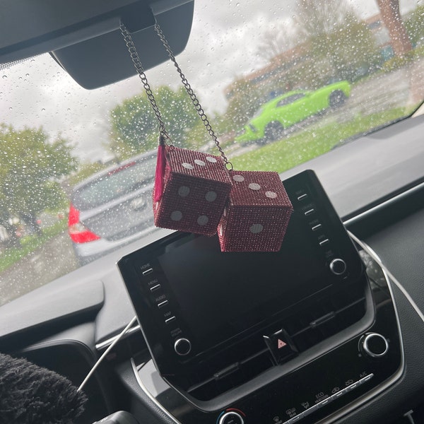 Car Accessories| Car Bling| Bling Dice| Car Decor| Dice| Hanging Dice ...