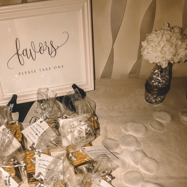 Wedding Favor Sign Printable, Favor Sign Template, Wedding Favors Sign ...