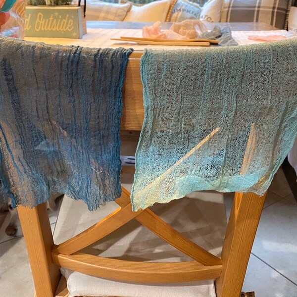 Rust Double Gauze Hand Dyed Runner High Grade Gauze Wedding Arch/arbor ...