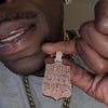 Rapper Men's Pendant, Tow Tone Hip Hop Pendant, Real Moissanite Pendant ...