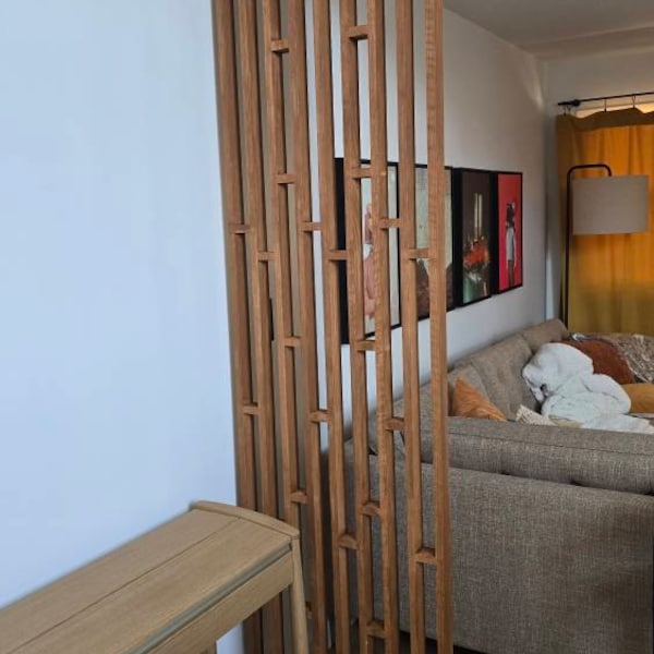Fully Rotatable Wood Slats | Customizable Room Dividers | Adjustable ...