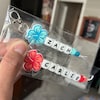 Hibiscus Custom Name Tag Keychain, Zipper Charm, Name Tag, Gift ...