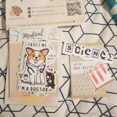 Medical Pun Stickers Science, Medicine, Pre-med, Anatomy Water Bottles ...