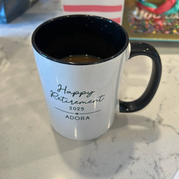 Personalized Retirement Coffee Mug, Happy Retirement Cup,custom ...