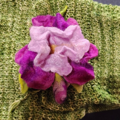 Wool Felt Flower Brooch,hand Felted Brooch, Accessory,jewelry, Gift ...