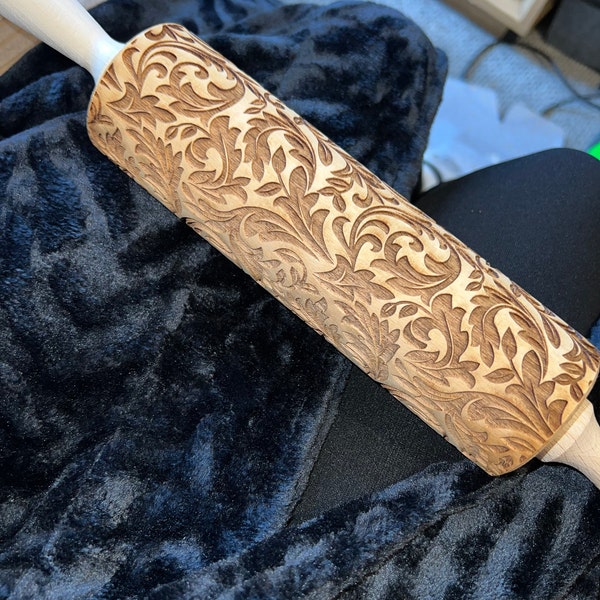 Scandinavian 4 - Birds and Trees Embossing Rolling Pin - Etsy