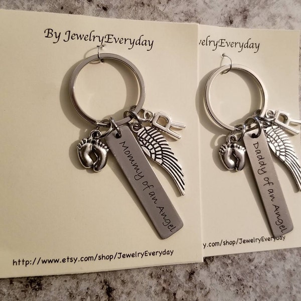 Baby Angel Keychain, Mommy's Keychain, Daddy's Keychain, Father's ...