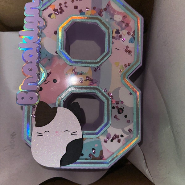 Customized Squishmallows 3D Number. Party Decorations. Squishmallows ...