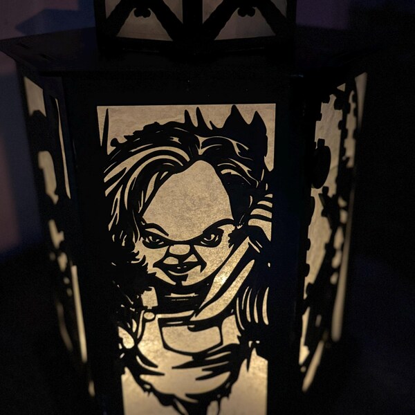 Laser Cut SVG, Horror Halloween Characters Lampcandle Svg, Nightmare ...