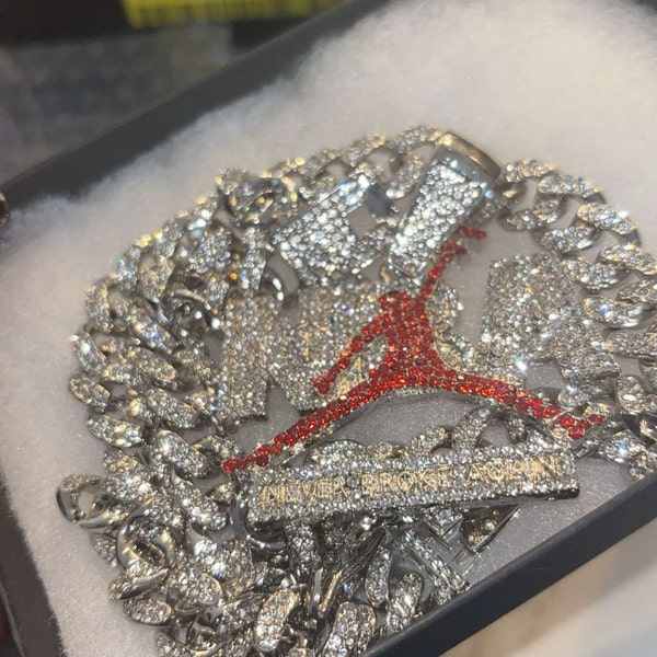 NBA Youngboy 18k Gold/white Gold CZ Diamond Hiphop Iced Pendant/chain ...