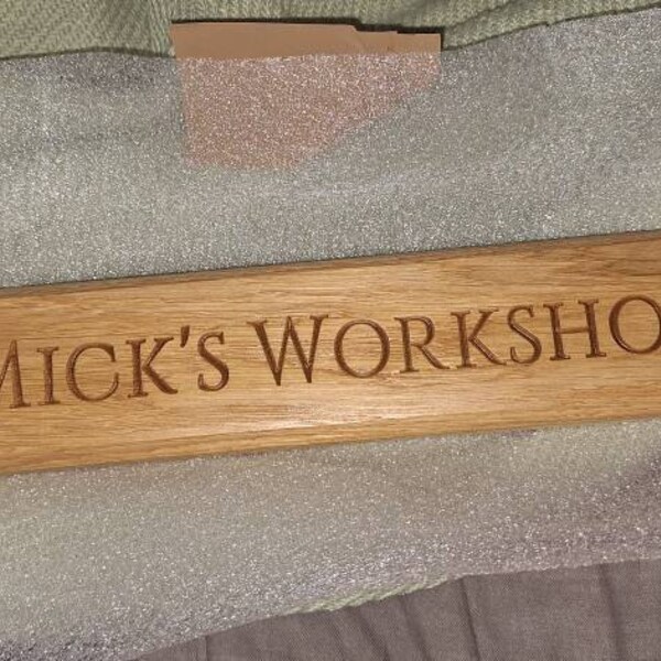 Solid OAK HOUSE SIGN, Outdoor House Sign, Personalized, Engraved, Wood ...