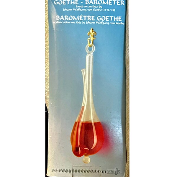 Handblown Weather Glass Goethe Barometer Deep Green USA, Glaswork ...