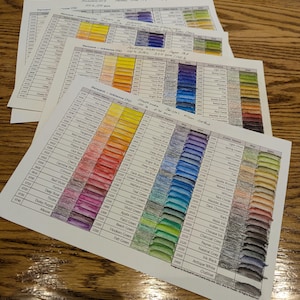 120 Colors - 2 Pages - DIY Blank Color Chart /swatch Sheet - Digital ...