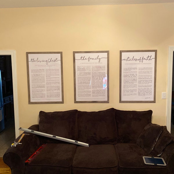 The Living Christ Print- on Premium Paper- Cursive Title- LDS - Etsy