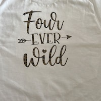 Four Ever Wild SVG Fourth Birthday Cut File 4th Birthday Party Four ...