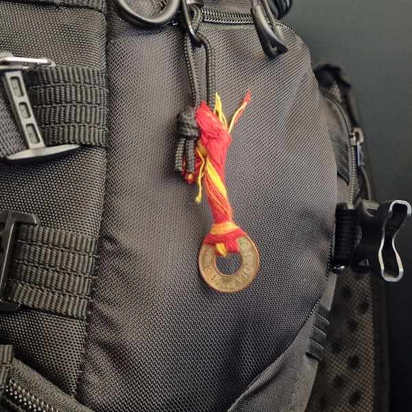 Tenet Neil's Lucky Charm: Vintage Indian Coin, Sacred Hindu Thread - Etsy