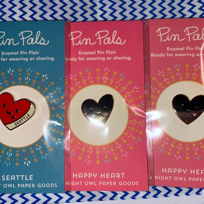 Seattle Heart Pin Seattle Lapel Pin Seattle Enamel Pin I Heart Seattle ...