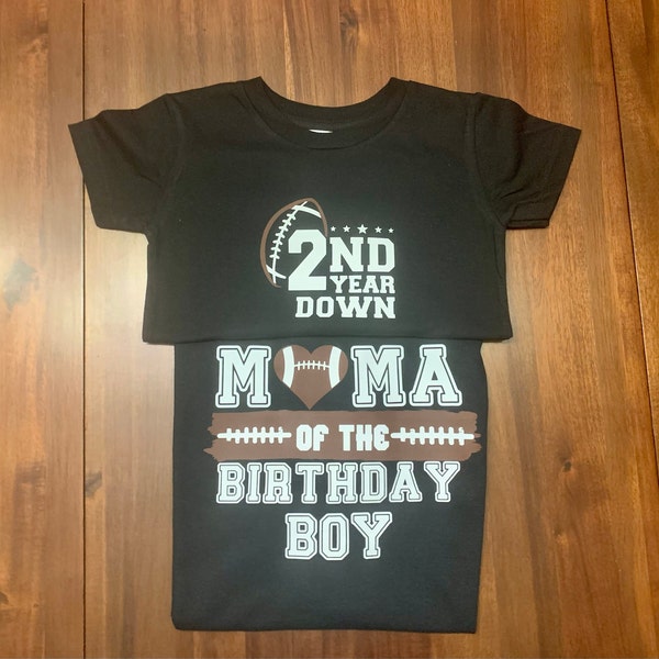 2nd Year Down Football SVG, Birthday Football Season Svg, Clipart for ...
