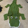 CROCHET PATTERN Alligator Blanket Alligator Costume Pattern Bulky ...