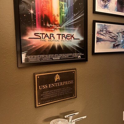Star Trek USS Enterprise Dedication Plaque Replica MDF 16x12 - Etsy