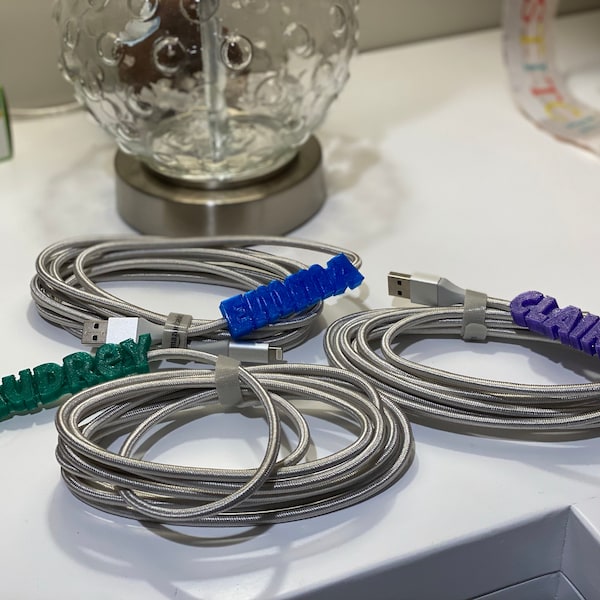 Cable Labels: Custom Name Tags for Your Charging Cables - Etsy