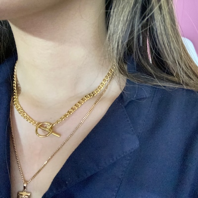 Toggle Necklace Gold Toggle Necklace, Toggle Necklace Gold, Toggle ...
