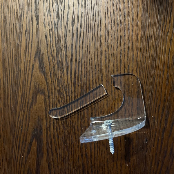 Acrylic Invisible Moose Paddle Wall Mount Display. Antler Not Included ...
