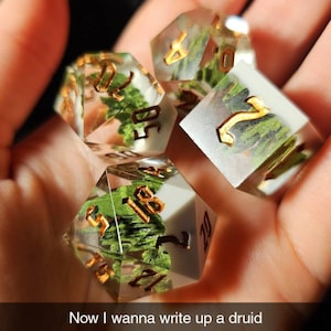 Mountain Forest Dice, Handmade Resin Dice Sharp Edge Dice, Dnd Dice Set ...