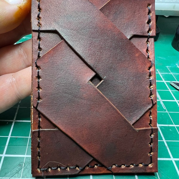Leather Card Holder Pattern: DIY Wallet Template (PDF) - Etsy