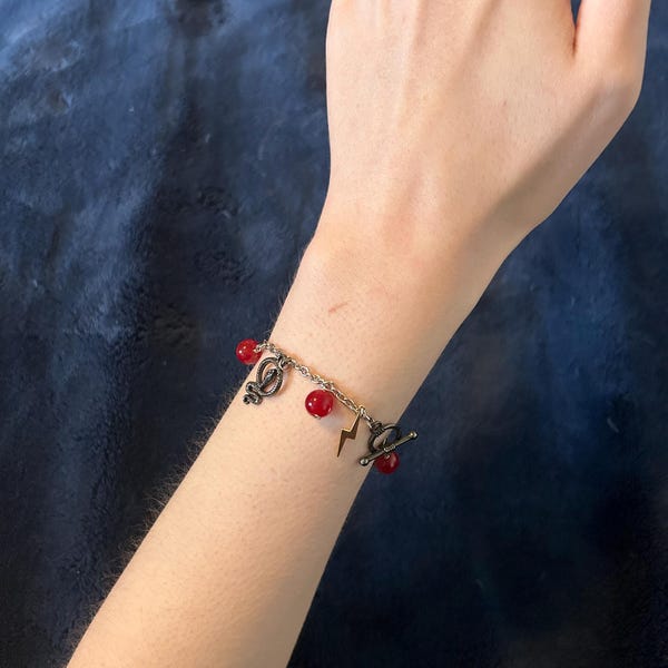 Hekate Prayer Beads With Hekate's Wheel, Snake and Skeleton Key, Rosary ...