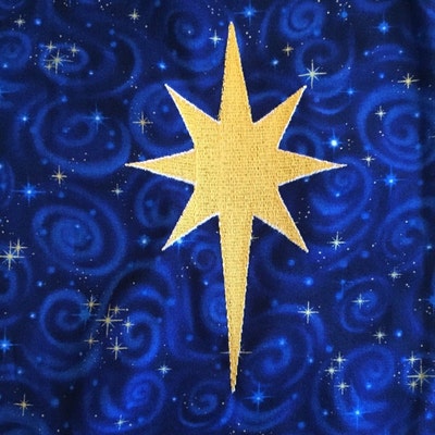 Star of Bethlehem Embroidery Design Instant Download - Etsy