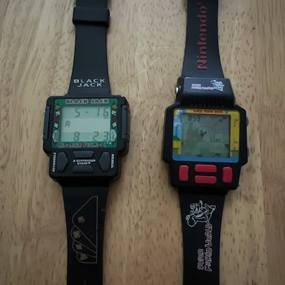 Nintendo Red Super Mario Bros Game Watch by Nelsonic Mint - Etsy