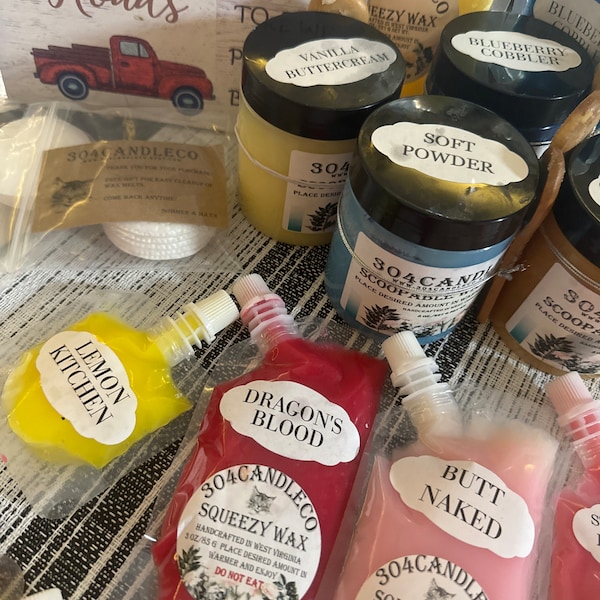 3 Oz Pouch-highly Fragrant Squeezy Gel Wax-new Scents!!!! - Etsy