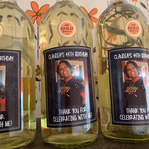 Teacher Appreciation Gift / Gift for Teacher Wine Bottle Label / Custom ...