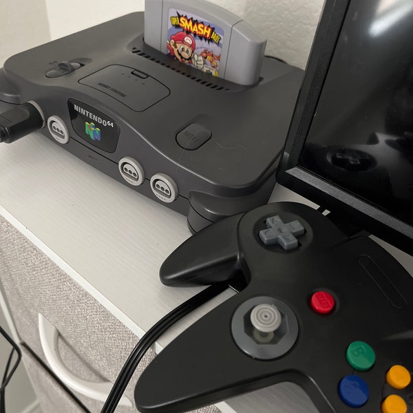 N64 Nintendo 64 Console + up to 4 New Controllers + Cords + CLEANED ...