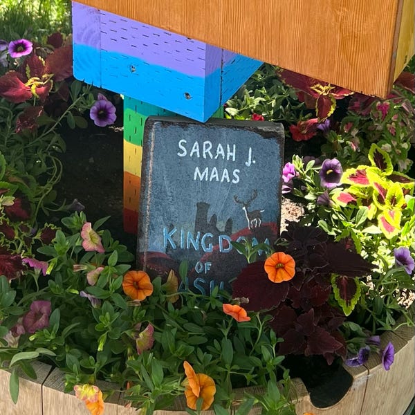 1 Garden Brick Book Cover Painted to Look Like Your Favorite Books for ...