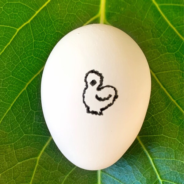 Mini Egg Stamp - Silkie Chicken - Egg Stamps - Chickens - Fresh Eggs ...