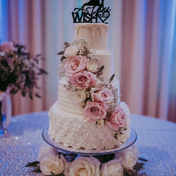 As You Wish With Date Heart Princess Bride Wedding Cake Topper - Etsy