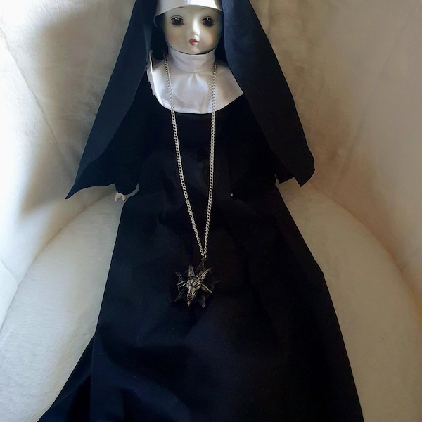 Nun Catholic Gothic Dress BJD 1/3 Custom Doll - Etsy