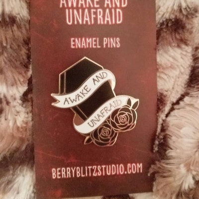 Awake and Unafraid Enamel Pins Emo MCR Lyric Pin Back in Stock - Etsy UK