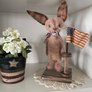 Primitive Bunny Rabbit-folk Art Bunny-irish Bunny-plush Bunny-vintage ...