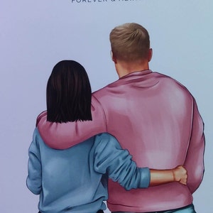 Personalised Couple Print Couples Gift Gift for Her - Etsy