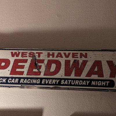 Custom Speedway Wood Sign, Race Theme Decorations, Custom Speedway ...